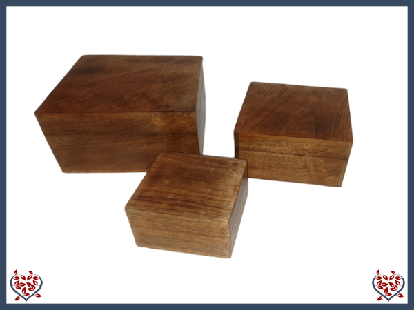PLAIN SQUARE BOX - WOODEN BOX | Wooden Boxes & Bowls