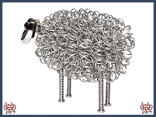 LARGE WIGGLE SHEEP ~ SILVER. On sale from PaulMartynFurniture.co.uk